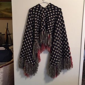 Jackets & Coats | Poncho Usa Flag Nwt | Poshmark